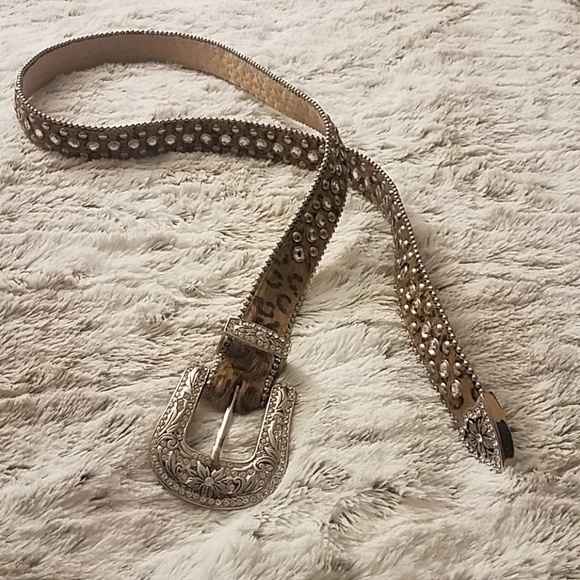 Accessories | New Luxury Statement Leopard Print Studded Belt | Poshmark